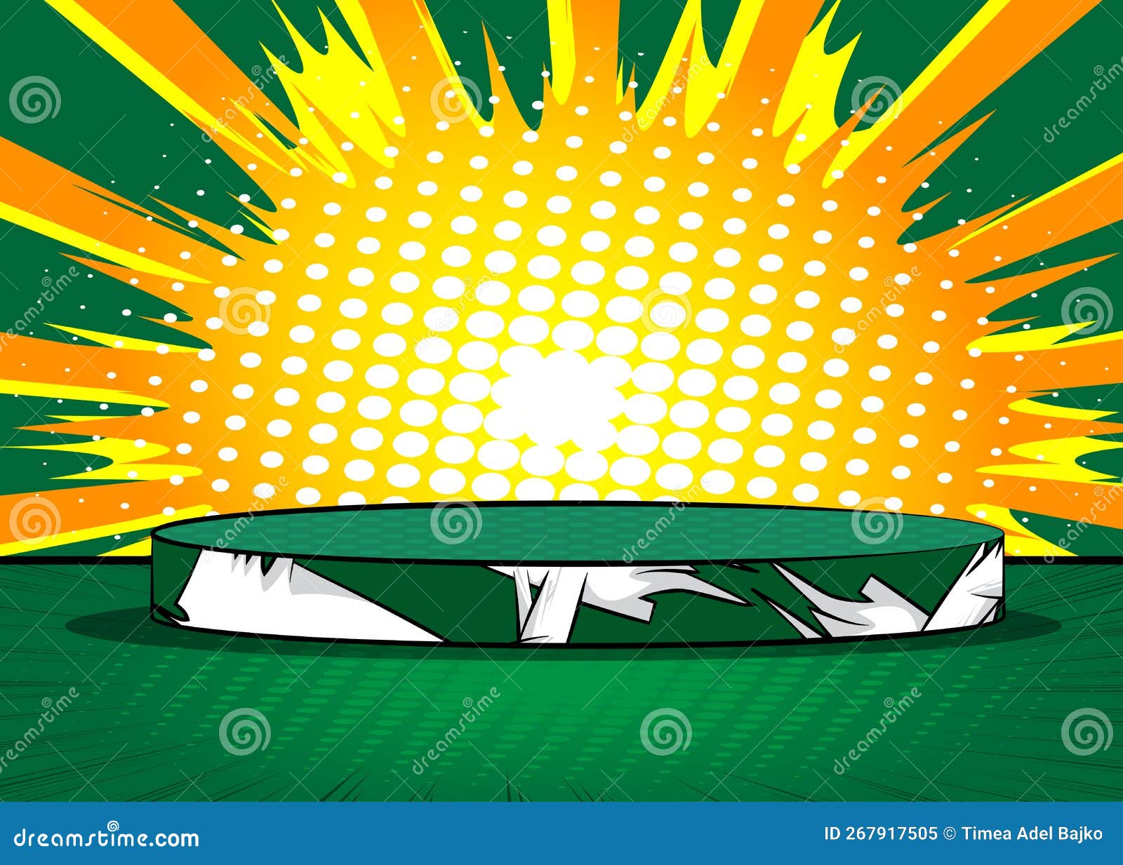 Comic Book Product Podium Stage for Mockup Presentation. Comics ...