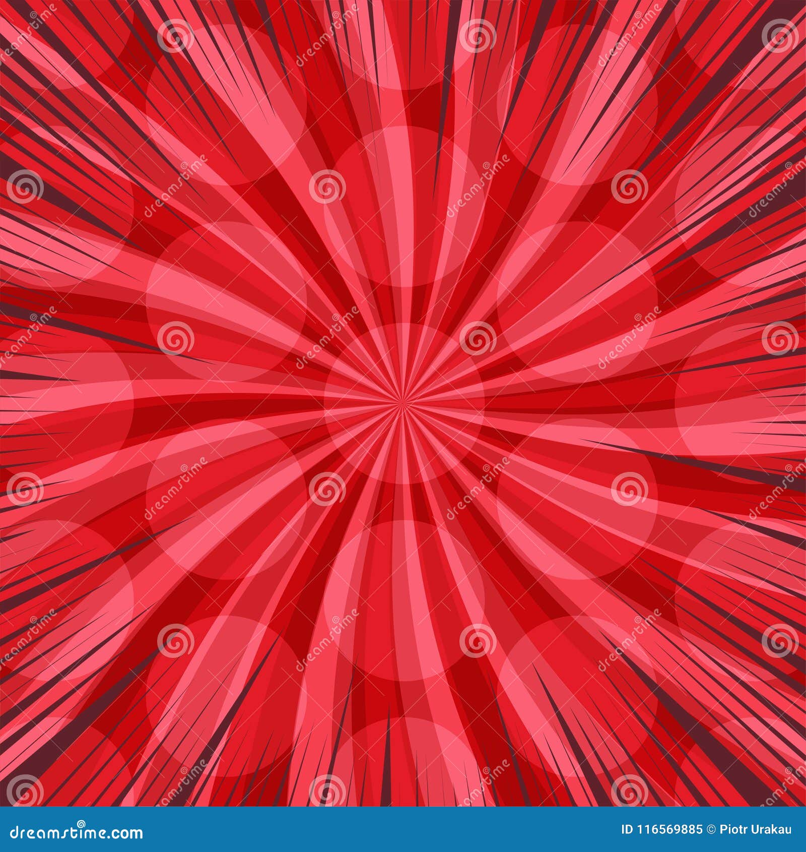 Comic Book Red Bright Template Stock Vector - Illustration of ...