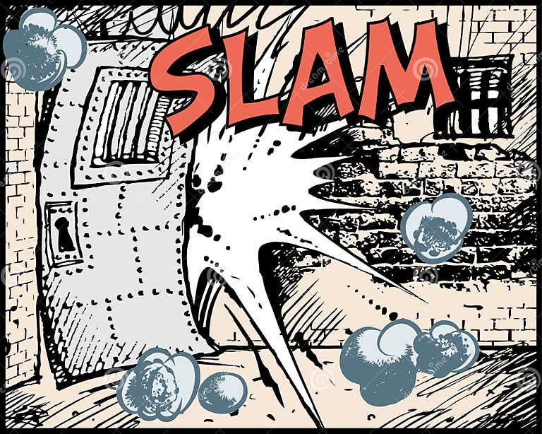 Comic book - Slam stock illustration. Illustration of slam - 10708559