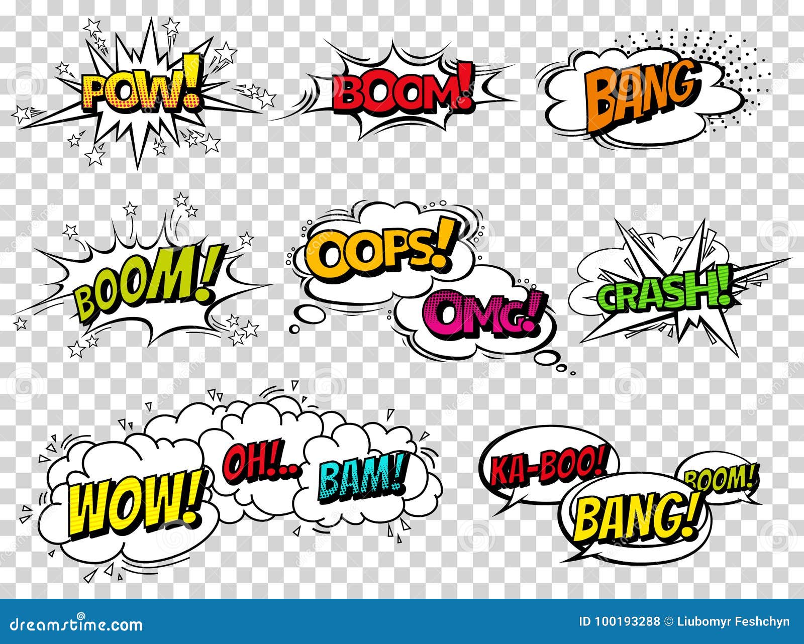 Comic Book Sound Symbol Stock Illustrations – 3,003 Comic Book Sound ...