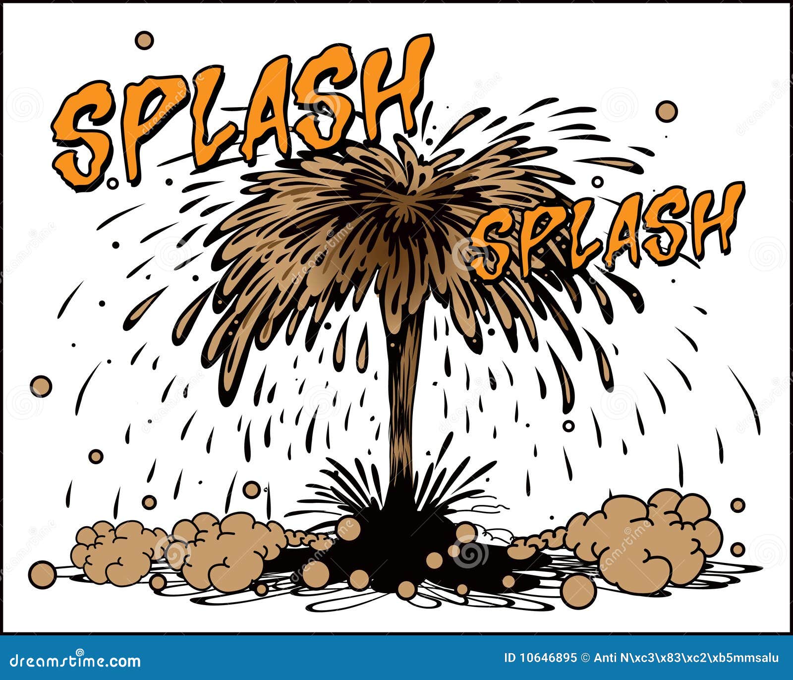 Comic book spatter stock vector. Illustration of belch - 10646895