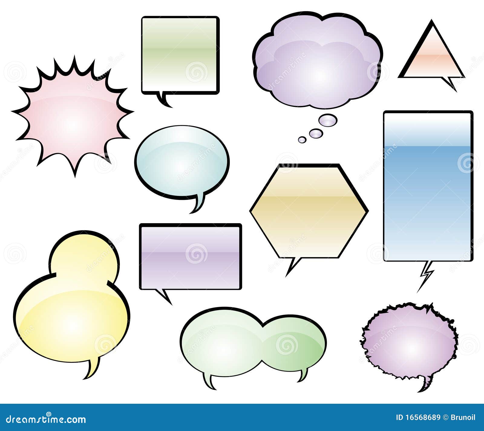 Speech Balloons (Speech Bubble) Cartoon Vector | CartoonDealer.com ...