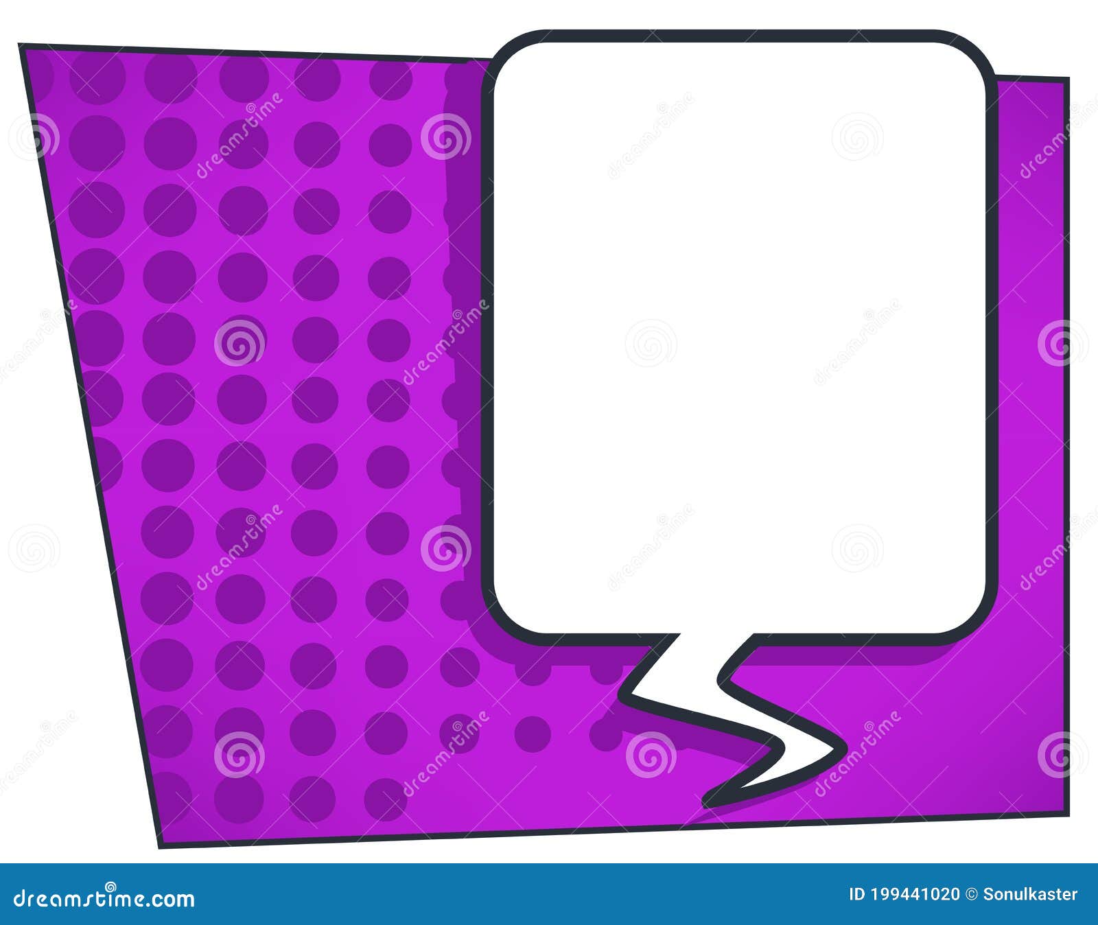 Comic Book Speech Bubble or Message Balloon Vector Stock Vector ...
