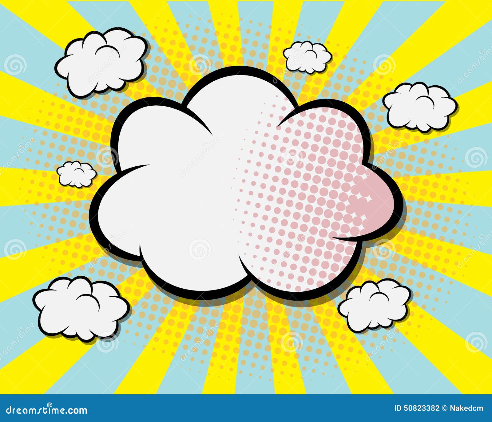 Comic Book Speech Bubble stock vector. Illustration of humor - 50823382