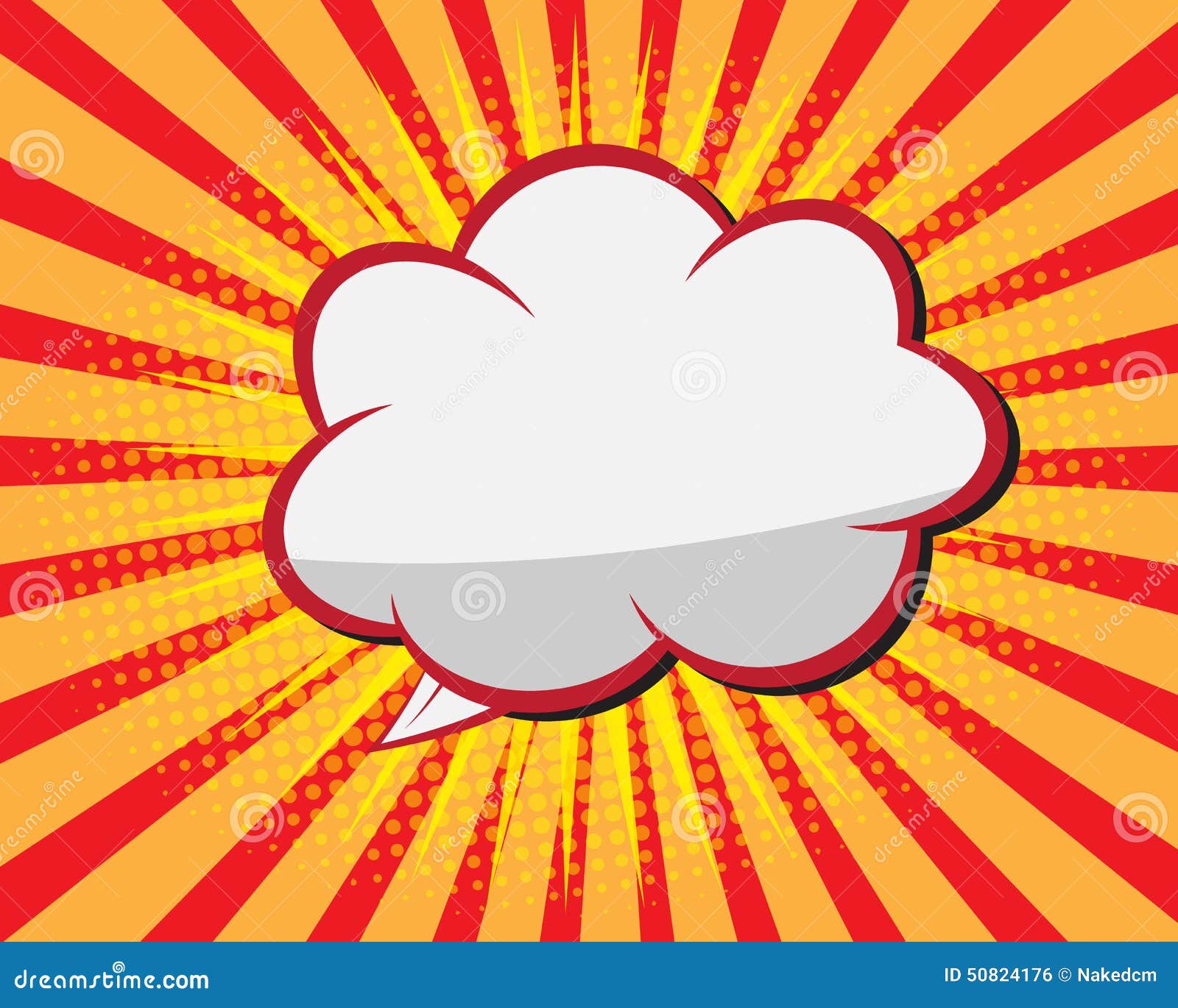 Comic Book Speech Bubble stock vector. Illustration of speech - 50824176