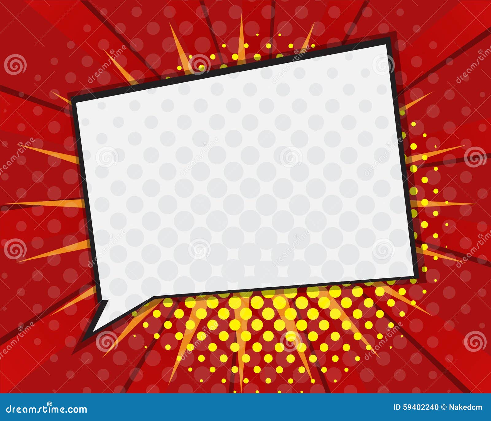 Comic Book Speech Bubble,Pop Art Cartoon Stock Illustration ...