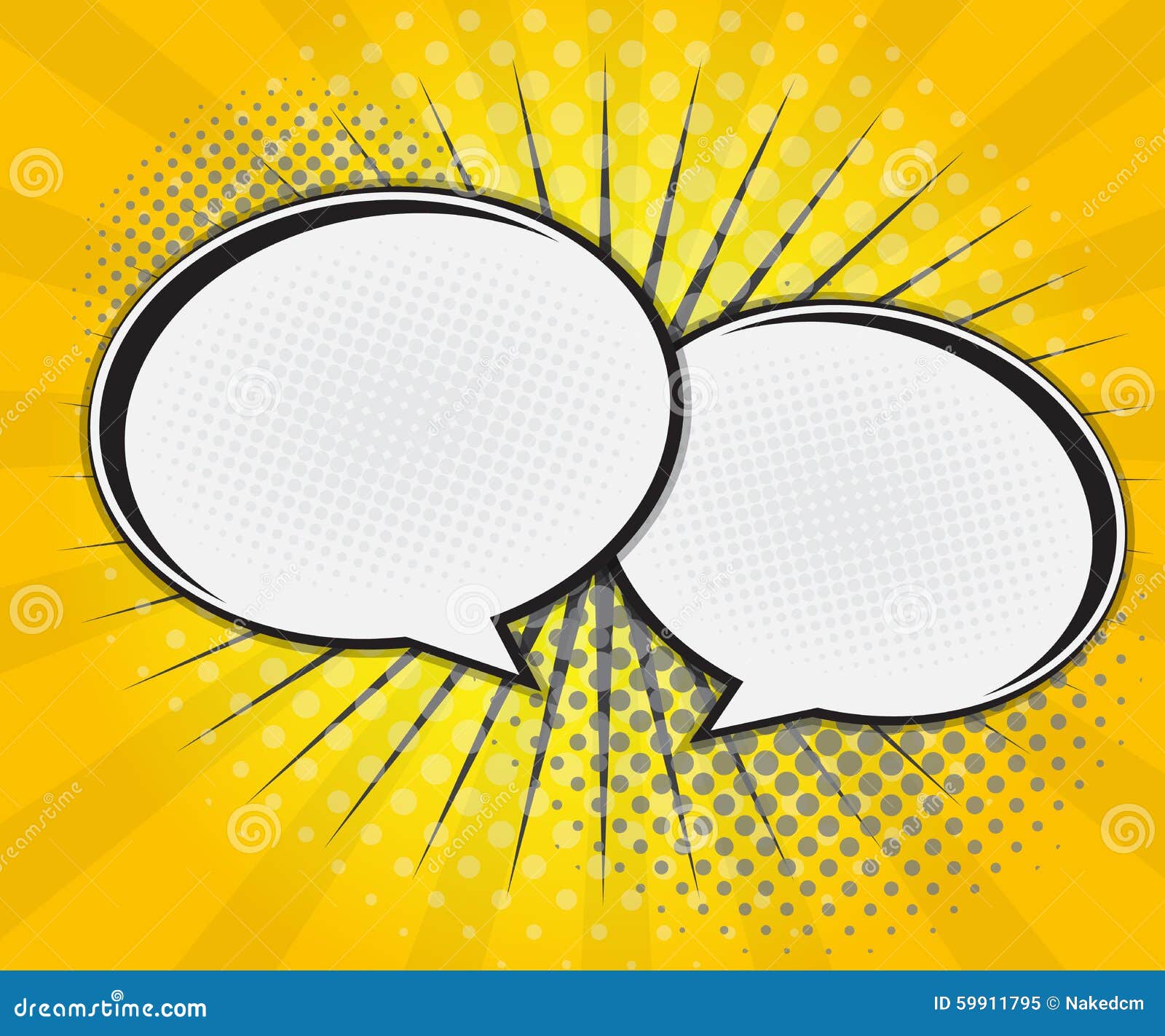 Comic Book Speech Bubble,Pop Art Cartoon Stock Vector - Illustration of ...