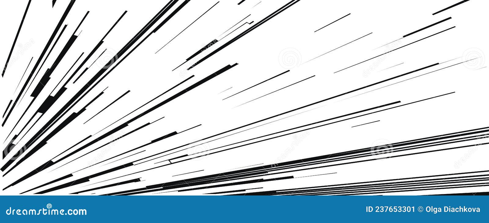 Comic Book Speed Lines Isolated on White Background Stock Vector - Illustration of comic ...