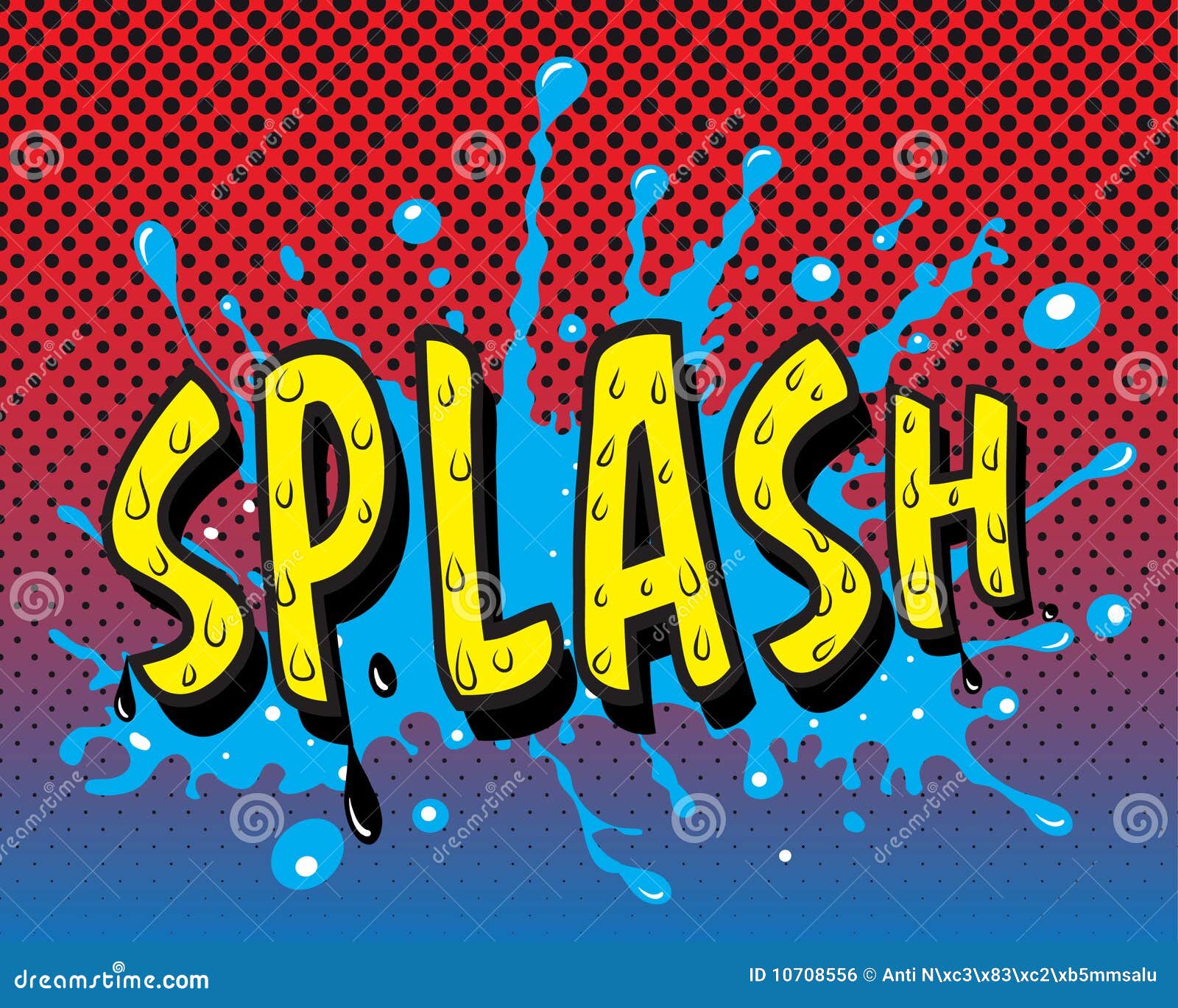 Comic book - Splash stock vector. Image of explode, fifties - 10708556