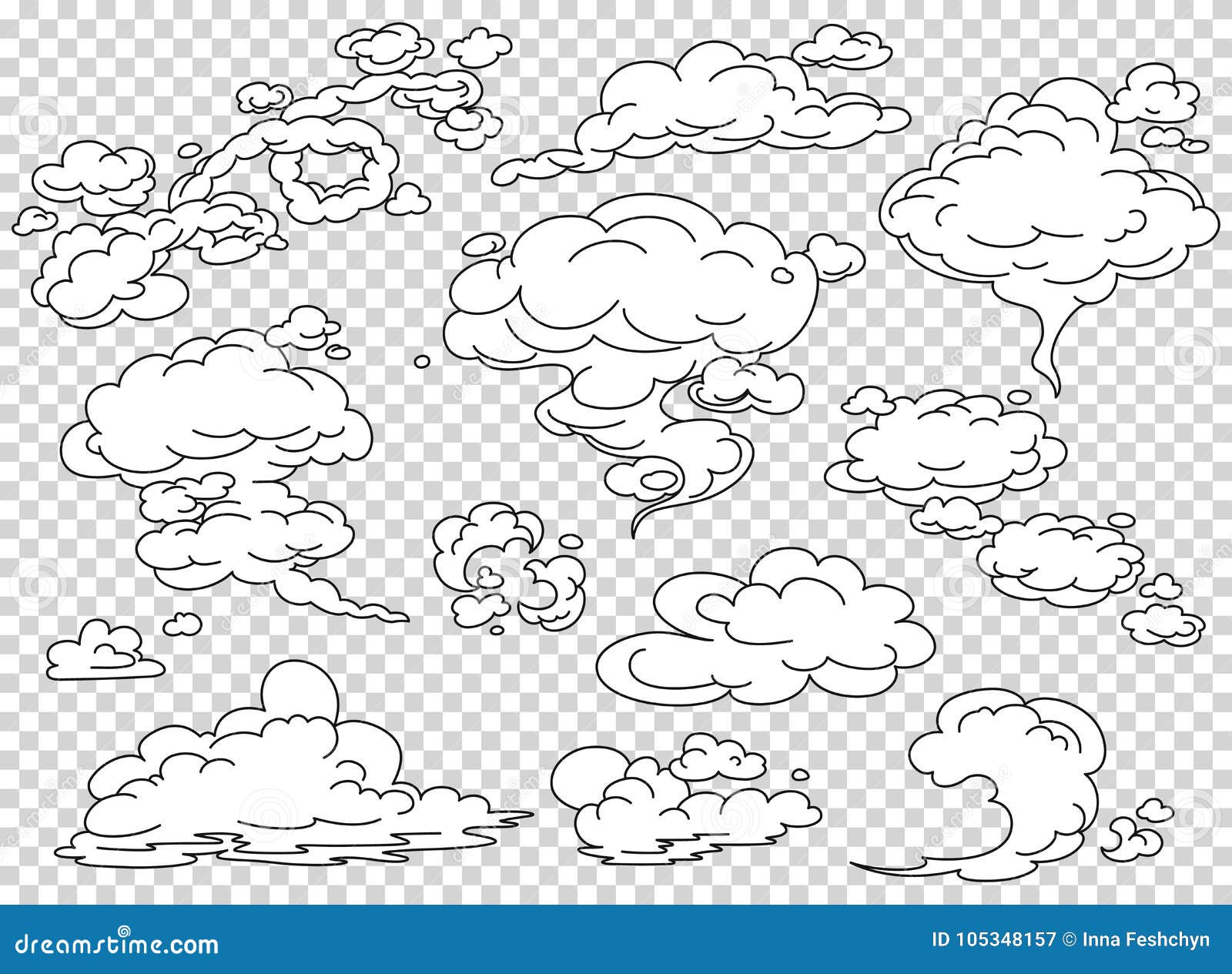 Comic Book Steam Clouds Set. Cartoon White Smoke Vector Illustration ... Comic Book Steam Clouds Set. Cartoon White Smoke Vector Illustration ...