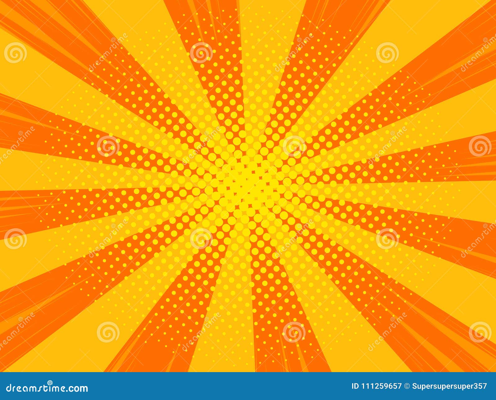 Comic Book Style Background, Halftone Print Texture Stock Vector ...