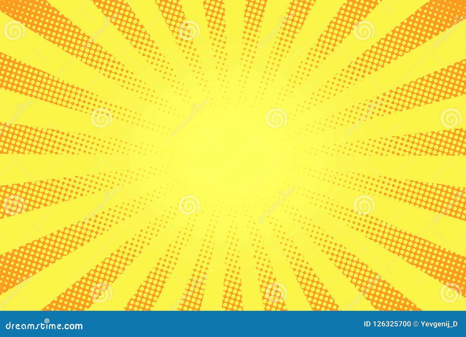 Comic Book Style Background. Halftone Texture, Vintage Dotted ...