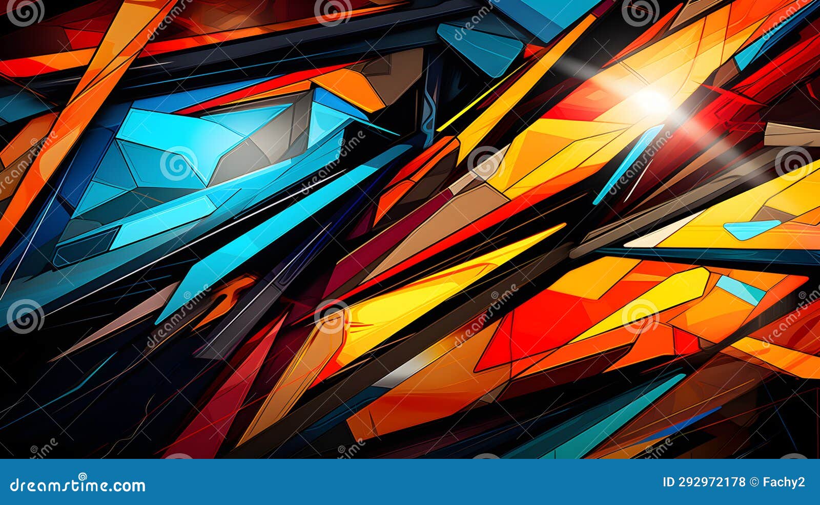 Comic Book Style Background. Graffiti on the Wall Stock Illustration ...