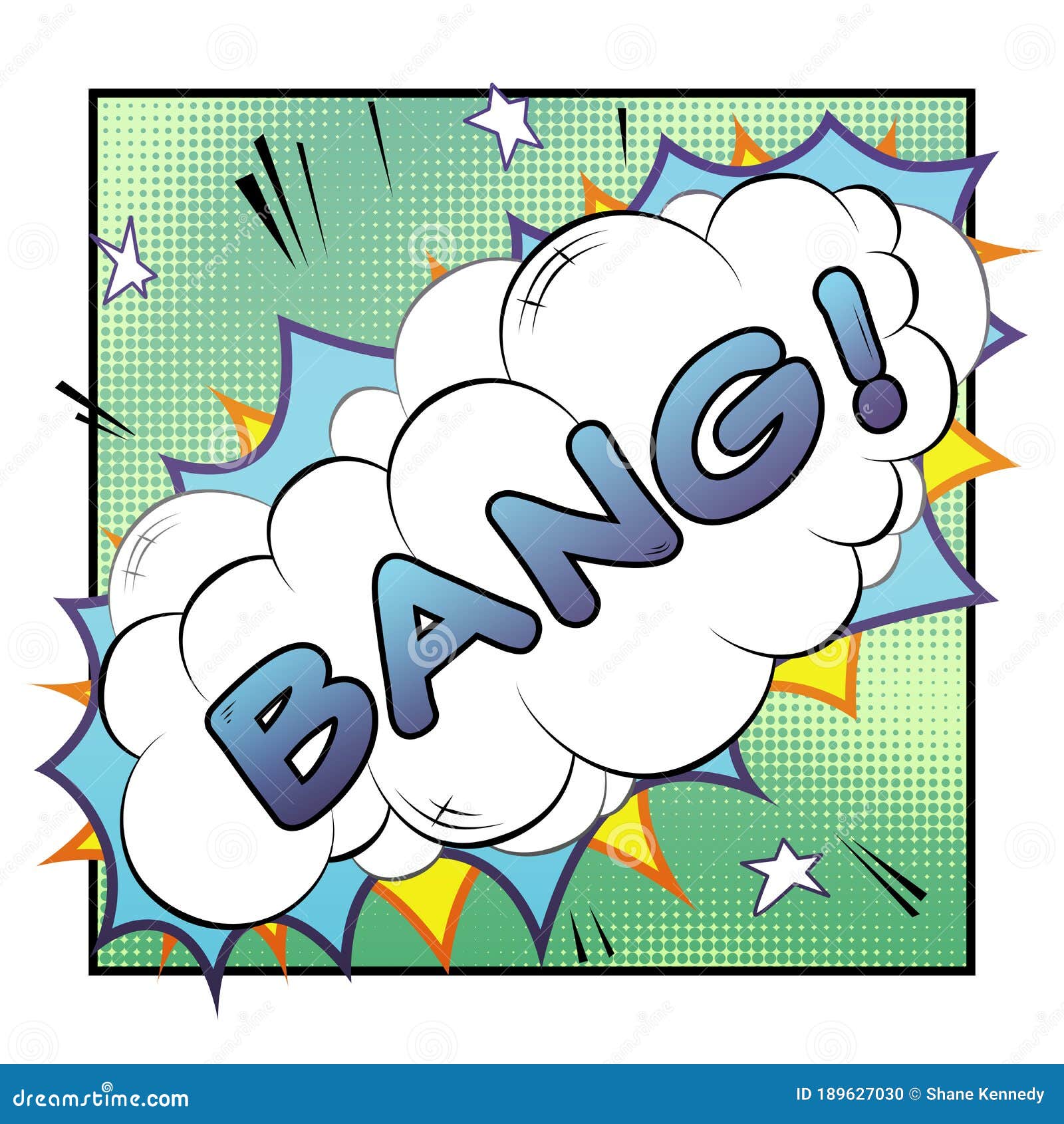 Comic Book Style Bang Sound Effect Stock Illustration - Illustration of ...