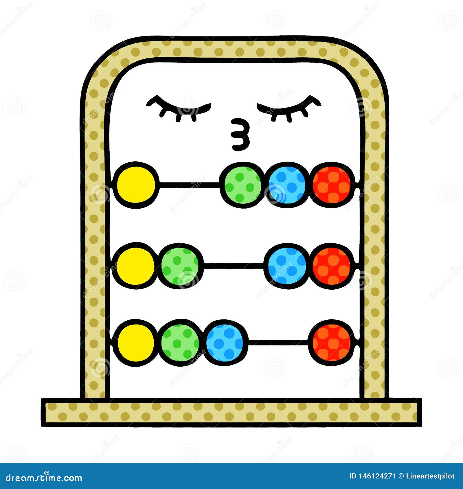 Comic Book Style Cartoon of a Abacus Stock Vector - Illustration of ...
