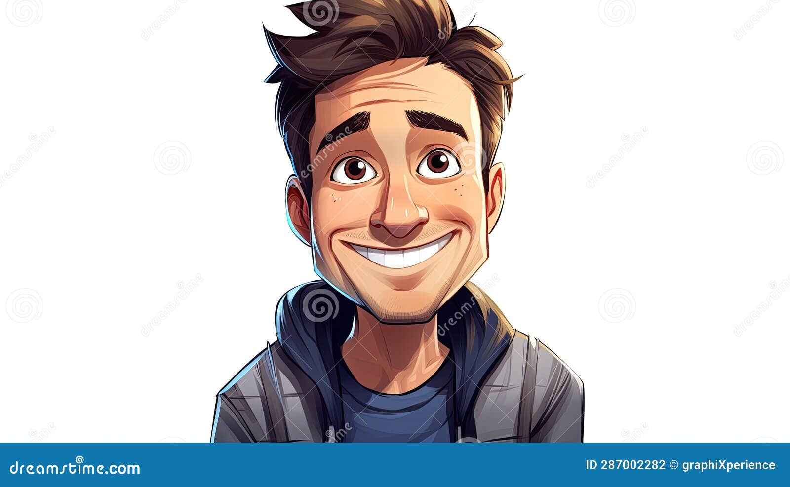 Comic Book Style Cartoon Designer Stock Illustration - Illustration of ...