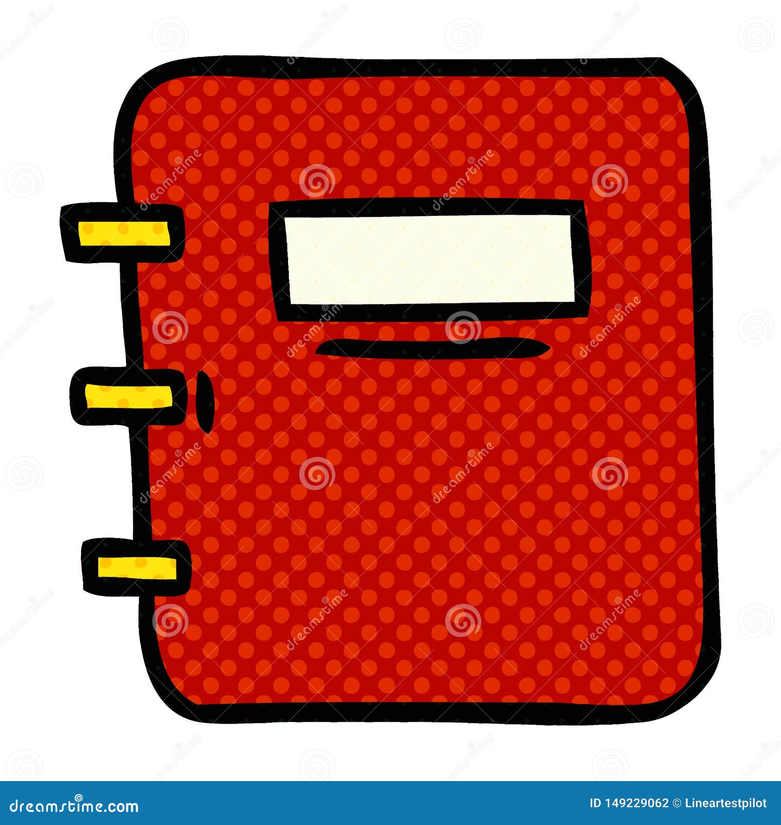 Comic Book Style Cartoon Journal Book Stock Vector - Illustration of ...
