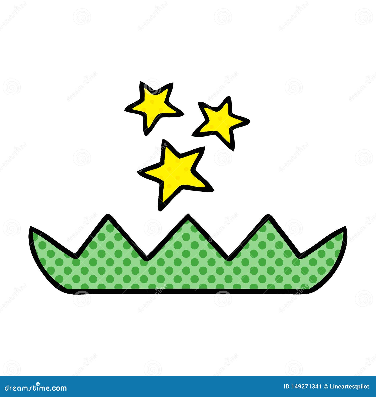 Comic Book Style Cartoon Magic Lotus Flower Stock Vector - Illustration ...