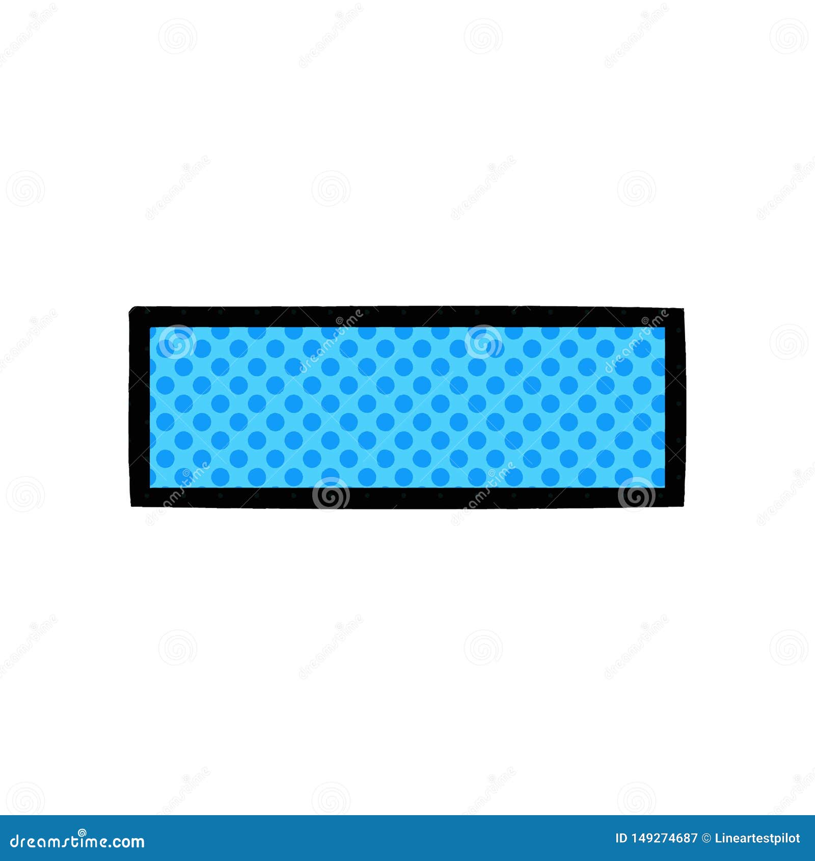 Comic Book Style Cartoon Minus Symbol Stock Vector - Illustration of ...