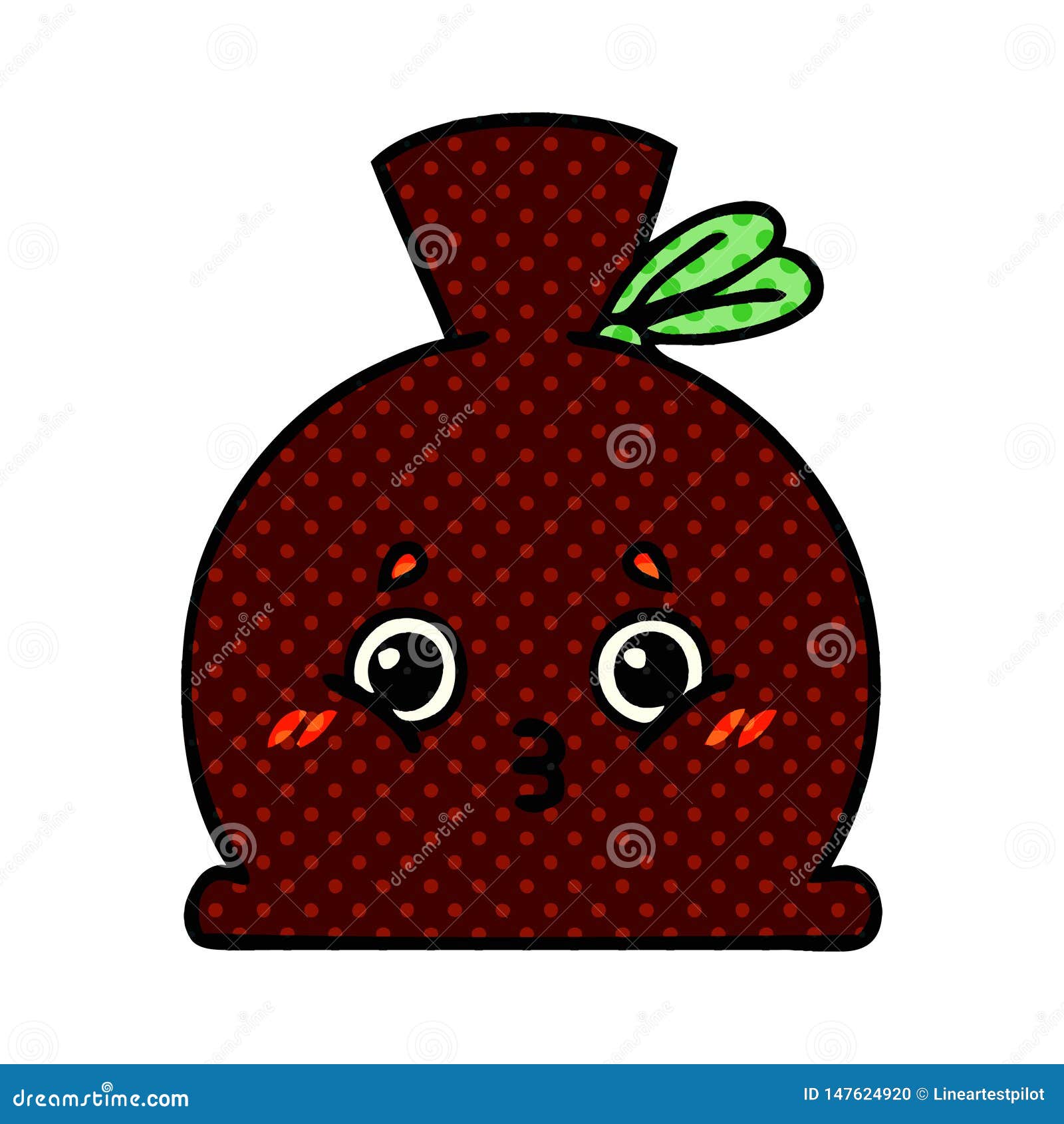 Comic Book Style Cartoon Sack Stock Vector - Illustration of christmas ...