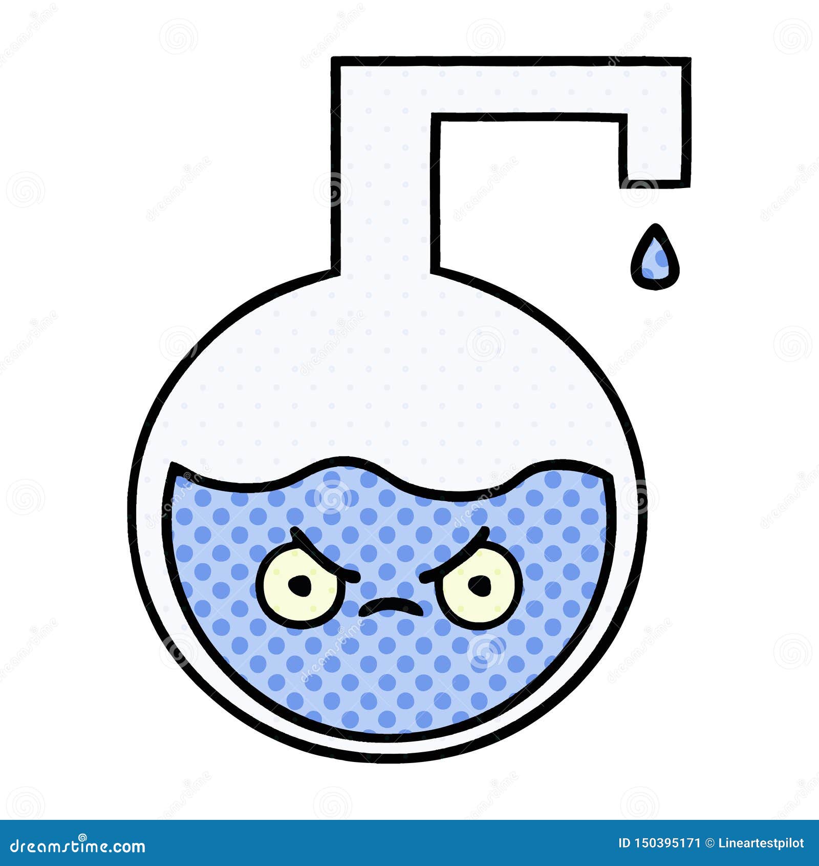 Comic Book Style Cartoon of a Science Experiment Stock Vector ...