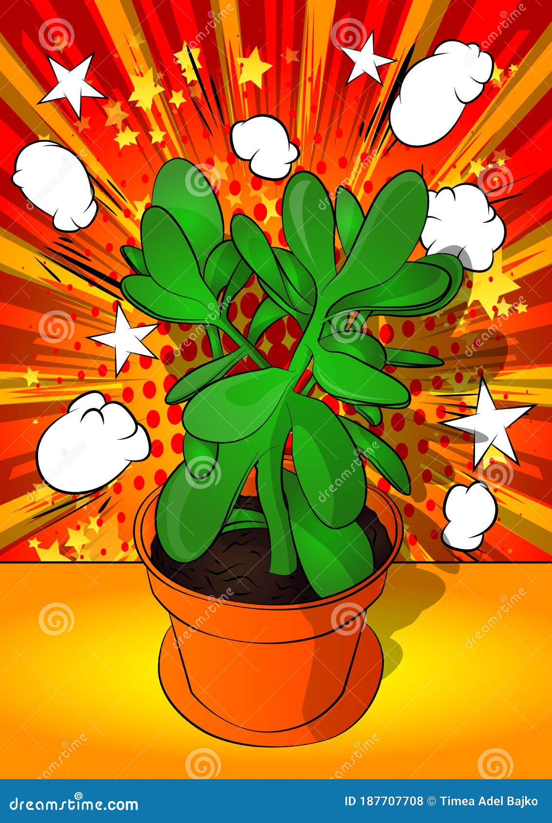 Comic Book Style, Cartoon Vector Illustrated Gum-tree Stock Vector ...