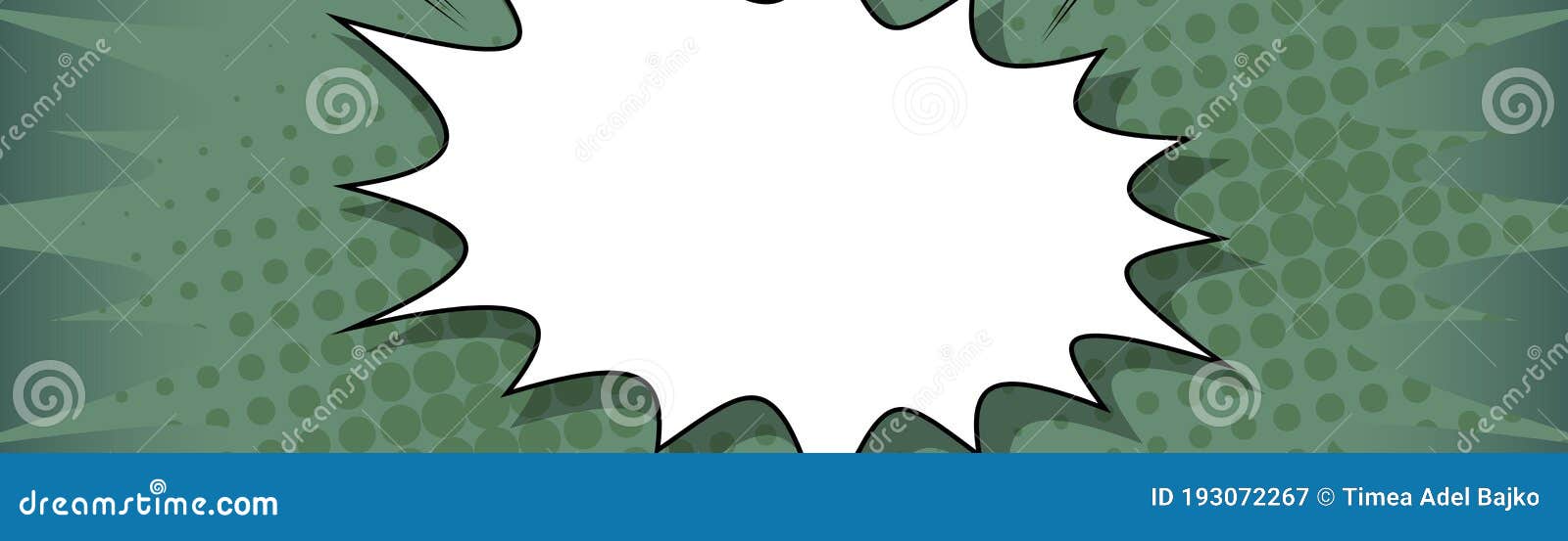 Comic Book Style Colored Banner. Stock Vector - Illustration of colored ...