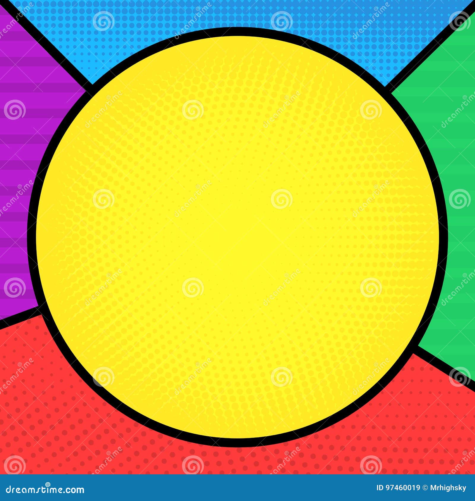 Comic Book Style Colorful Background Stock Vector - Illustration of ...