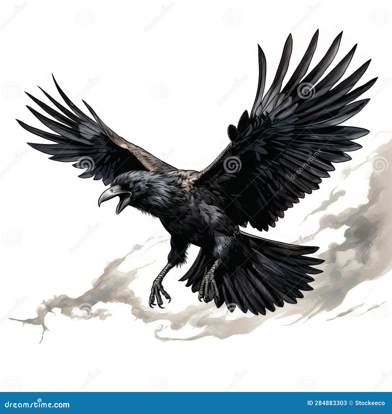 Vibrant Crow In A Field: Hyper-realistic Photo With Stunning Colors ...