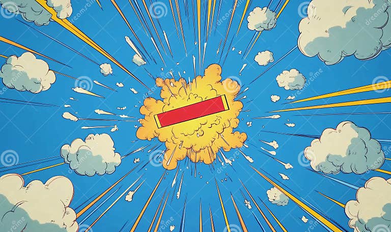 Comic Book Style Explosion Background with Red High Quality Image Stock ...