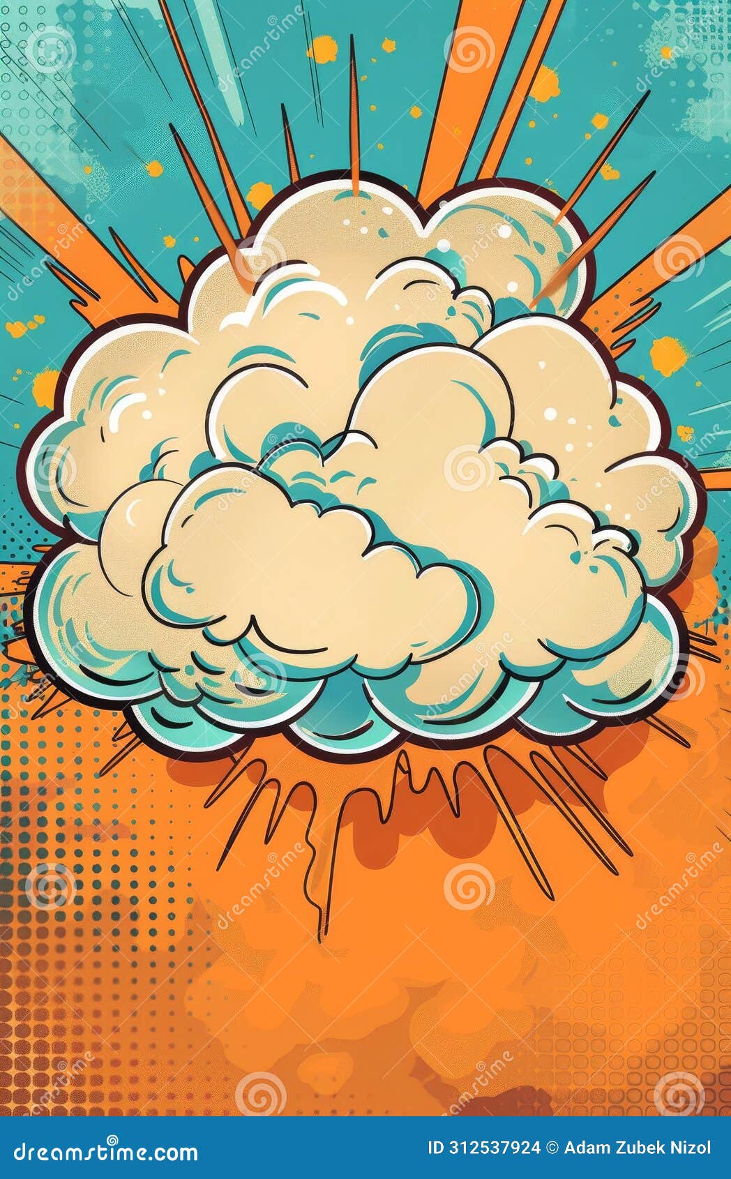 Comic Book Style Explosion Illustration Stock Illustration ...