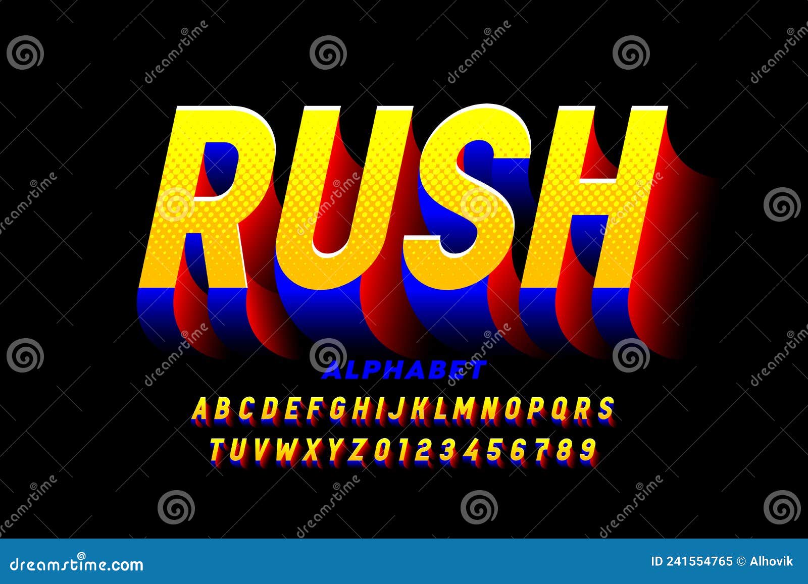 Comic Book Style Font Design Stock Vector - Illustration of heroquot ...