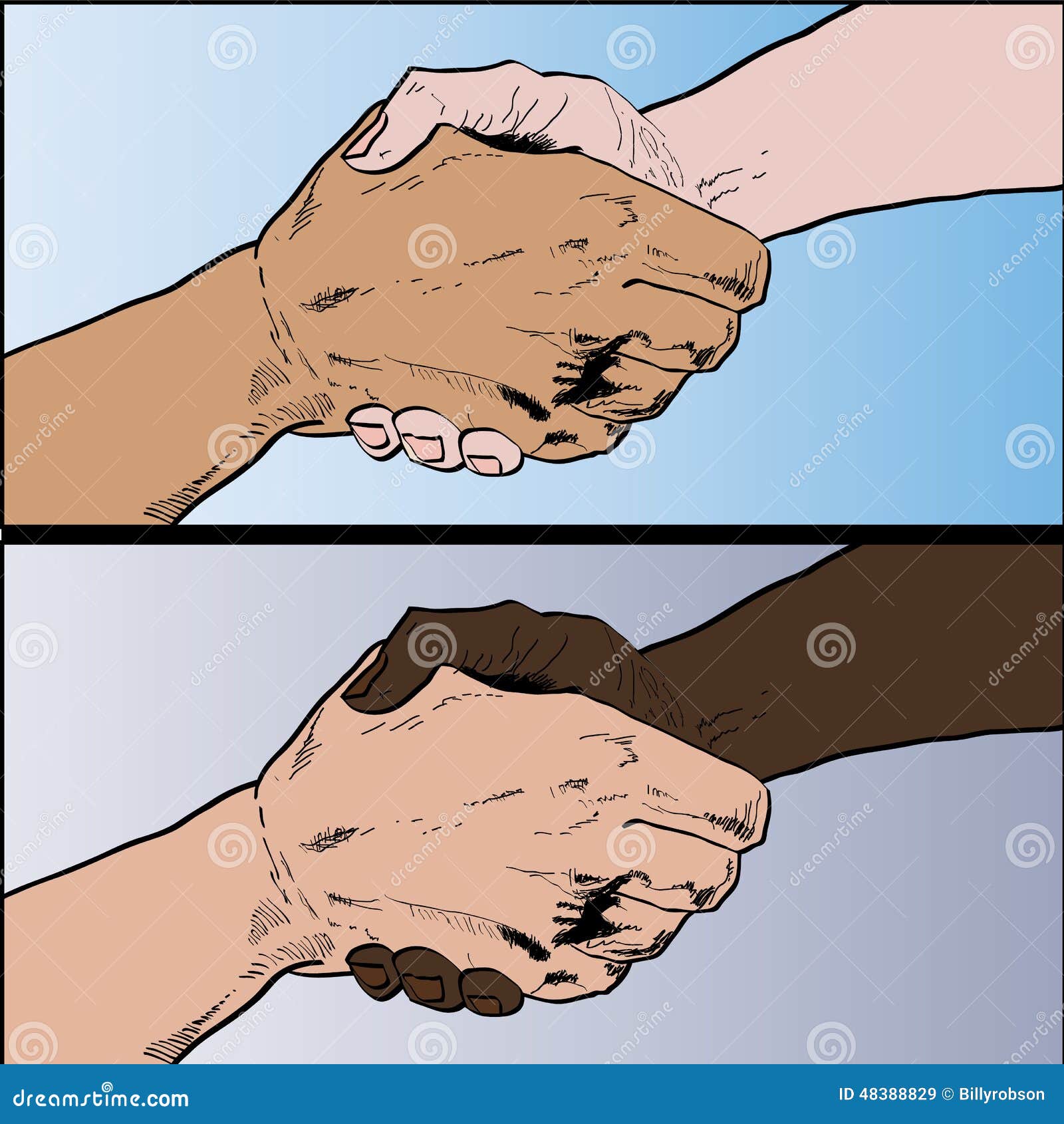Comic book style handshake stock vector. Illustration of race - 48388829