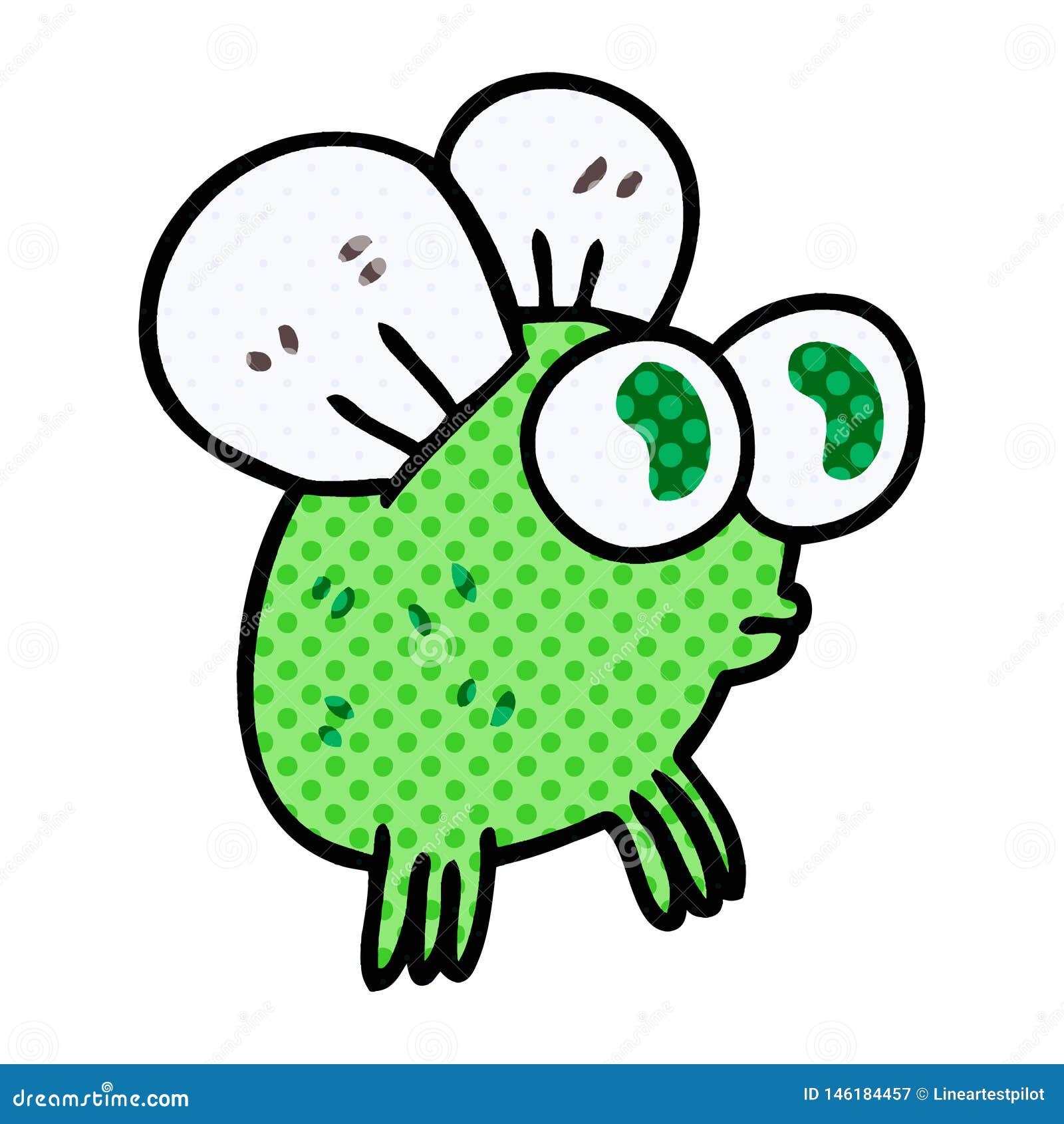 Comic Book Style Quirky Cartoon Fly Stock Vector - Illustration of ...