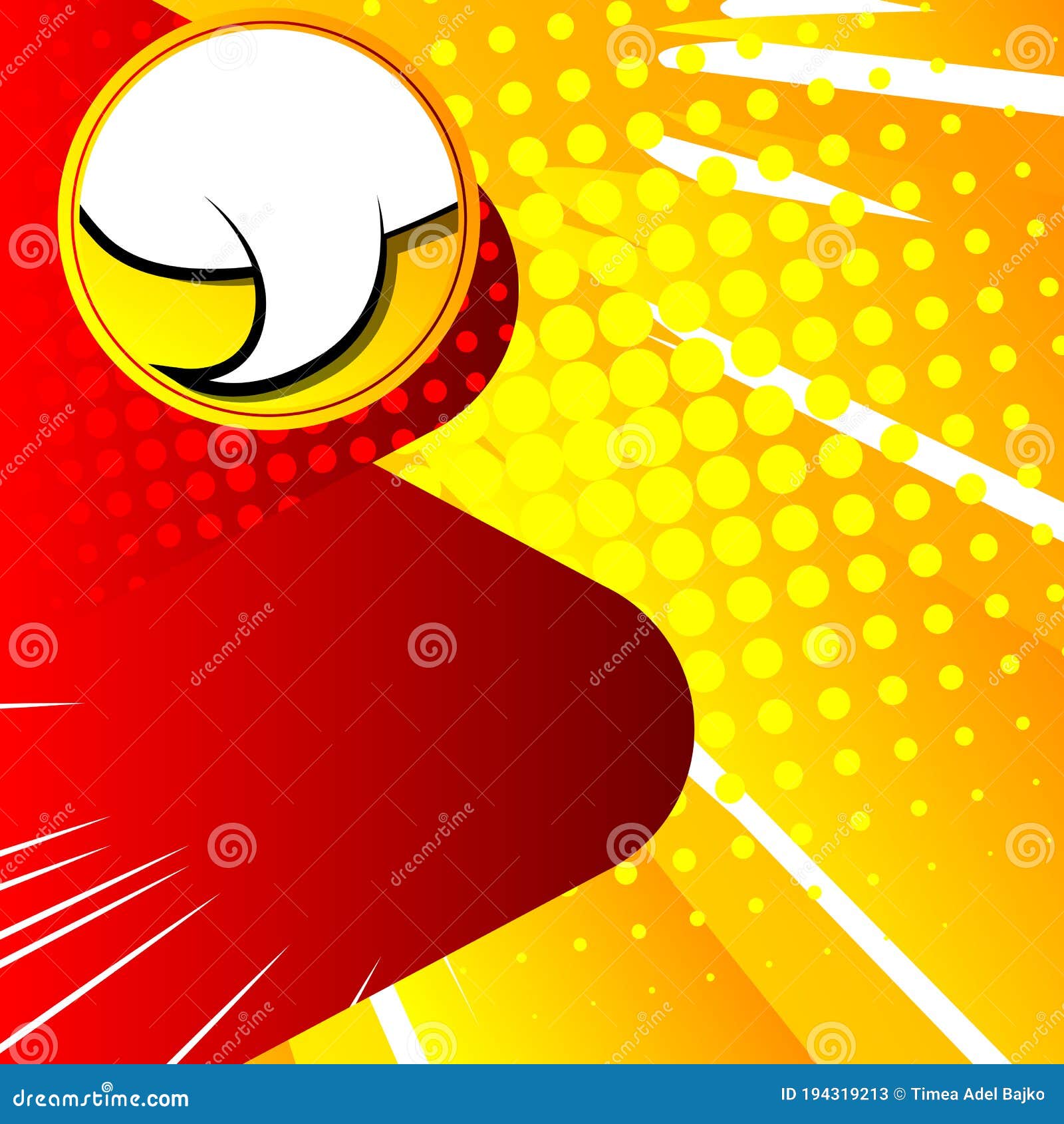 Comic Book Style Social Media Story or Post Template. Stock Vector ...