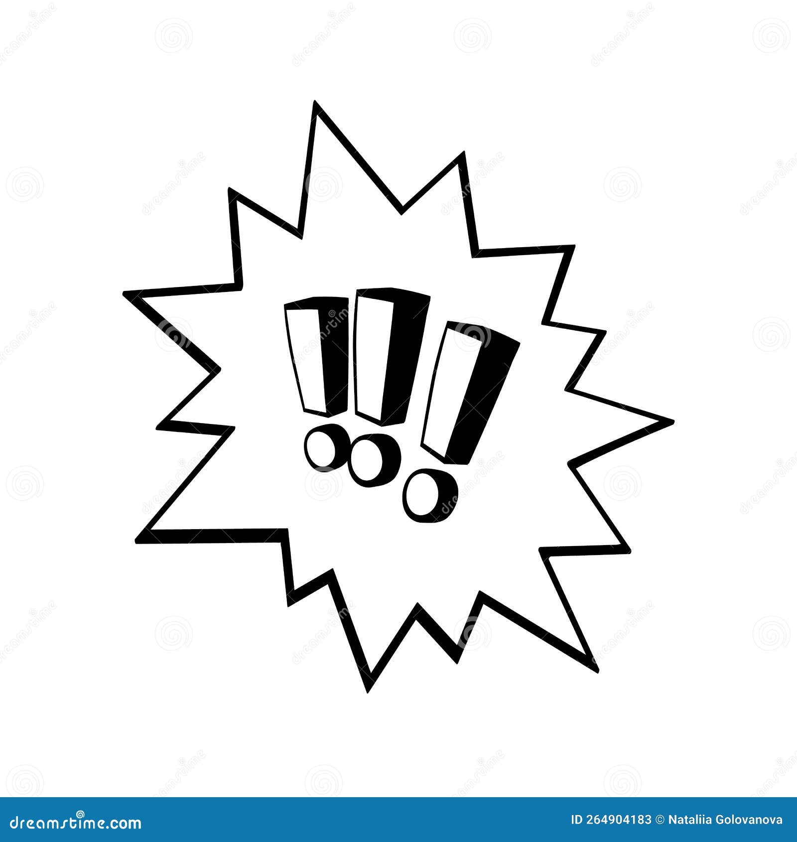 Comic Book Style Symbol and Exclamation Marks. Stock Vector ...