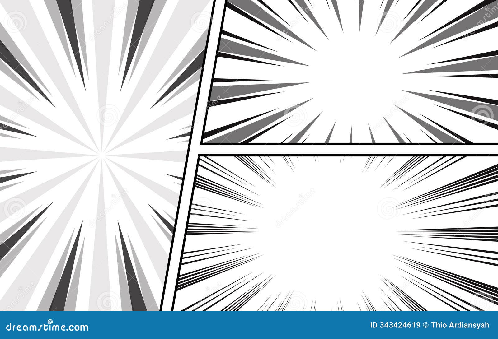 Comic Book Template. Frames for Dialogue, Communication Boxes of ...