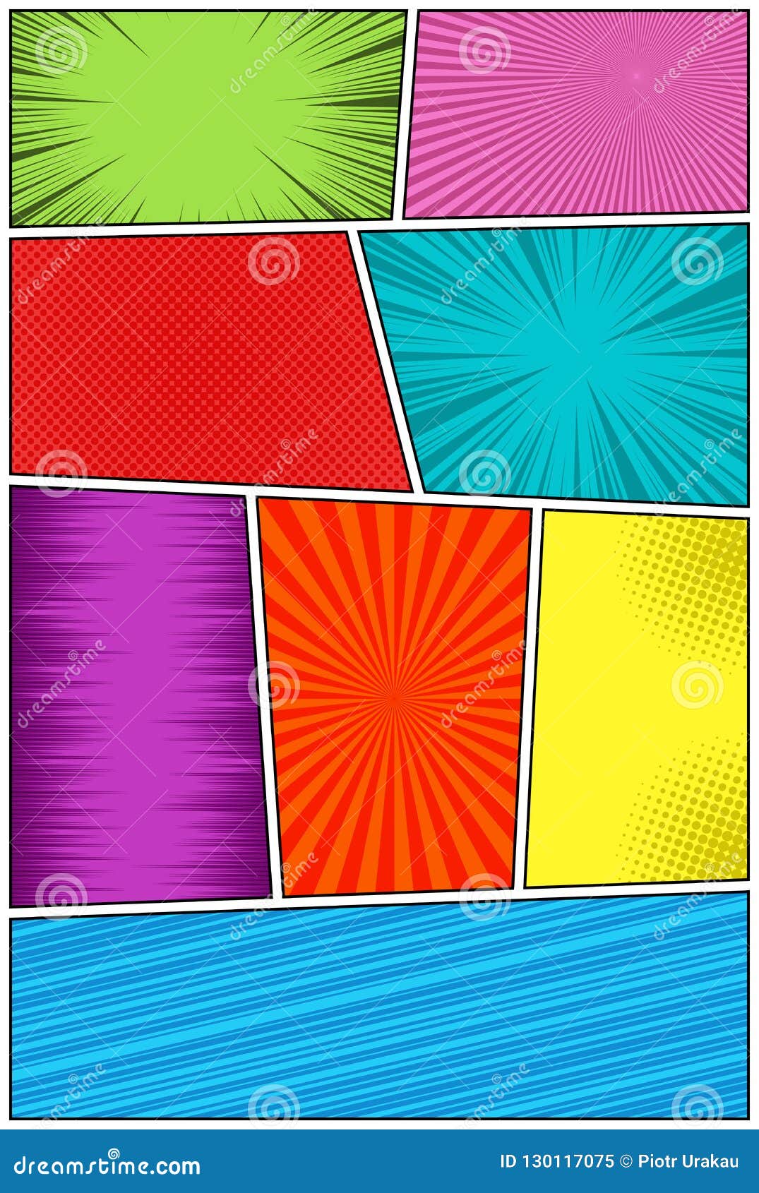 Comic Book Vertical Template Stock Vector - Illustration of page, humor ...