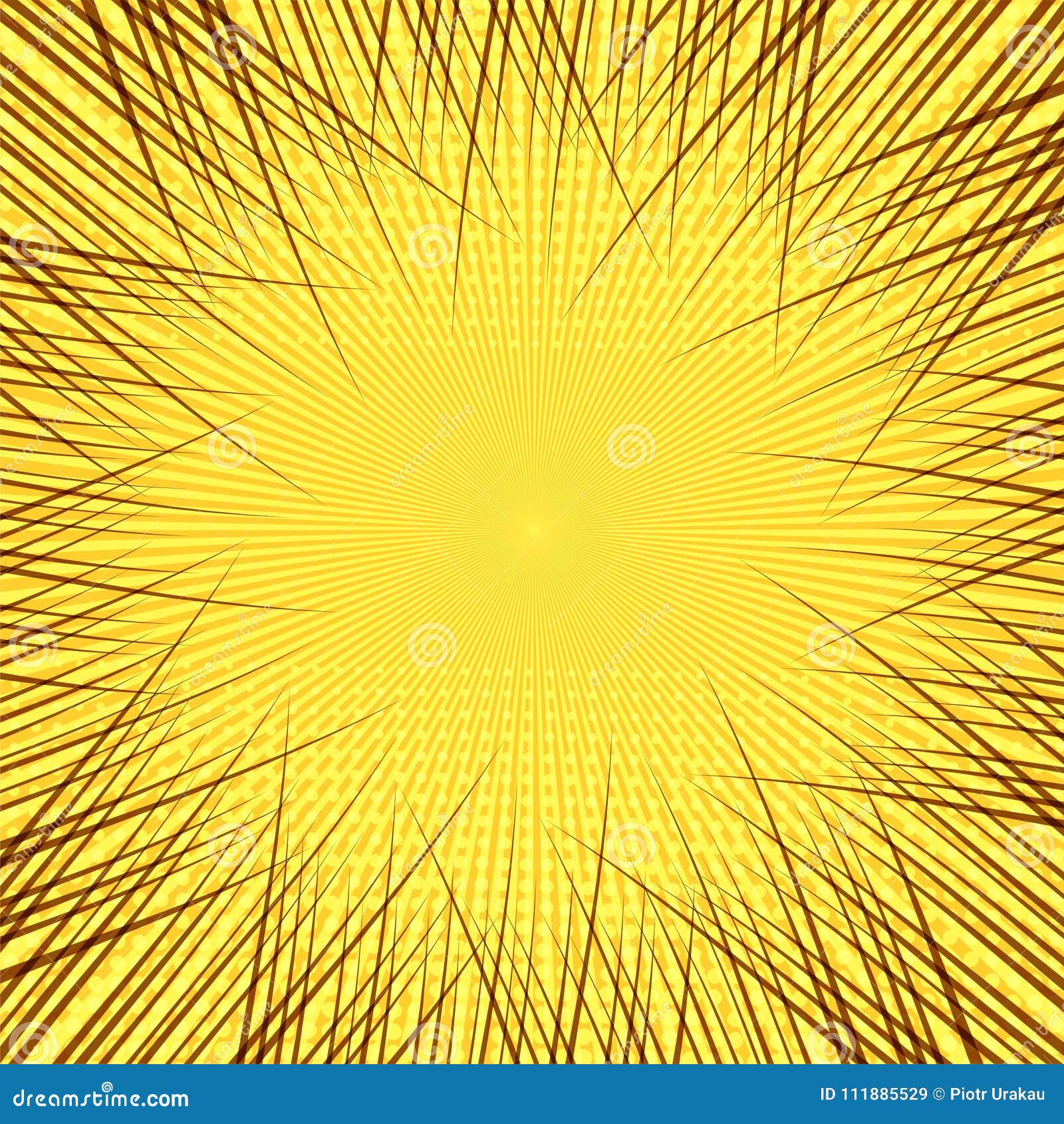 Comic Book Yellow Background Stock Vector - Illustration of halftone ...