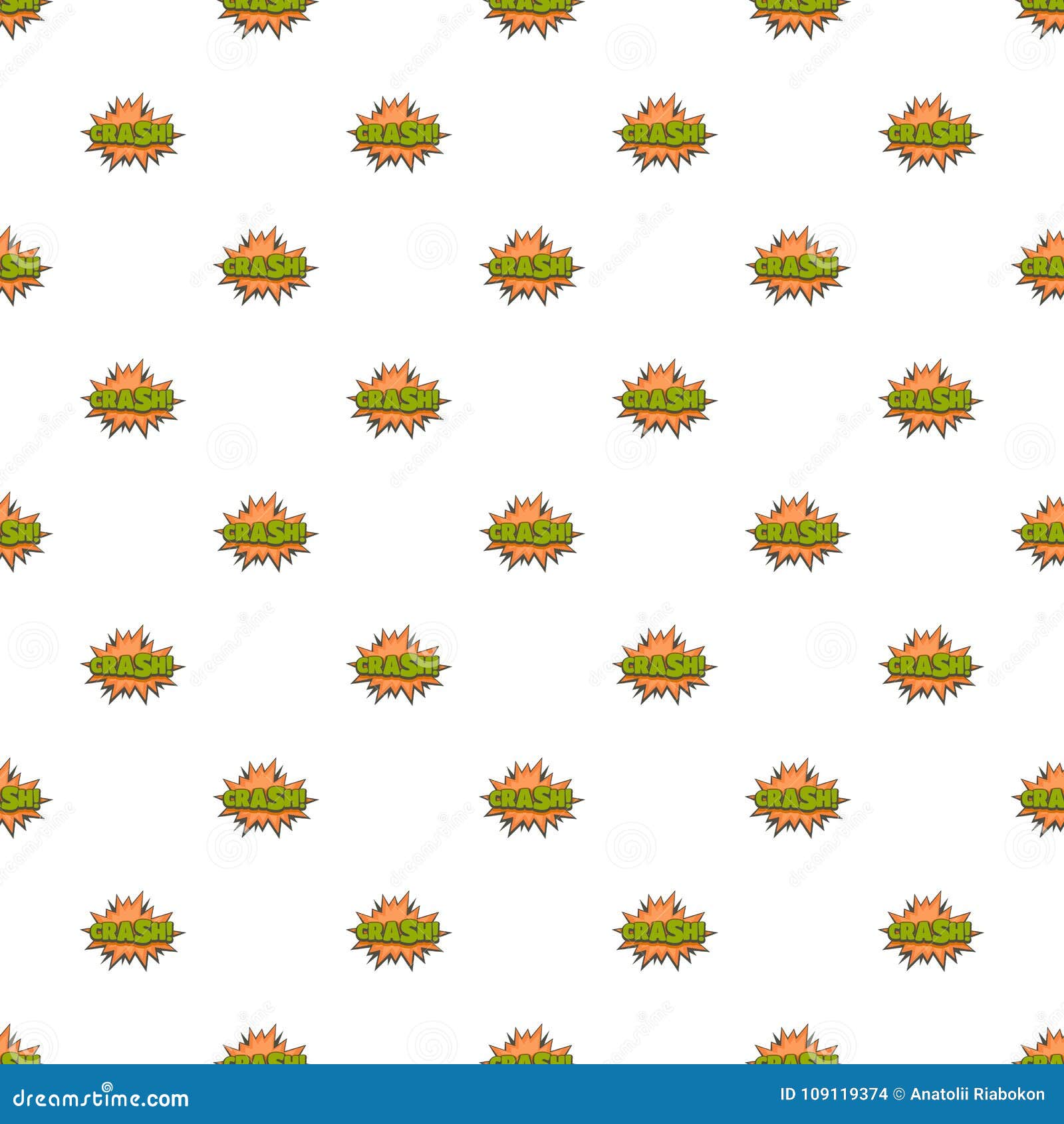 Comic Boom Crash Pattern Seamless Stock Vector - Illustration of ...
