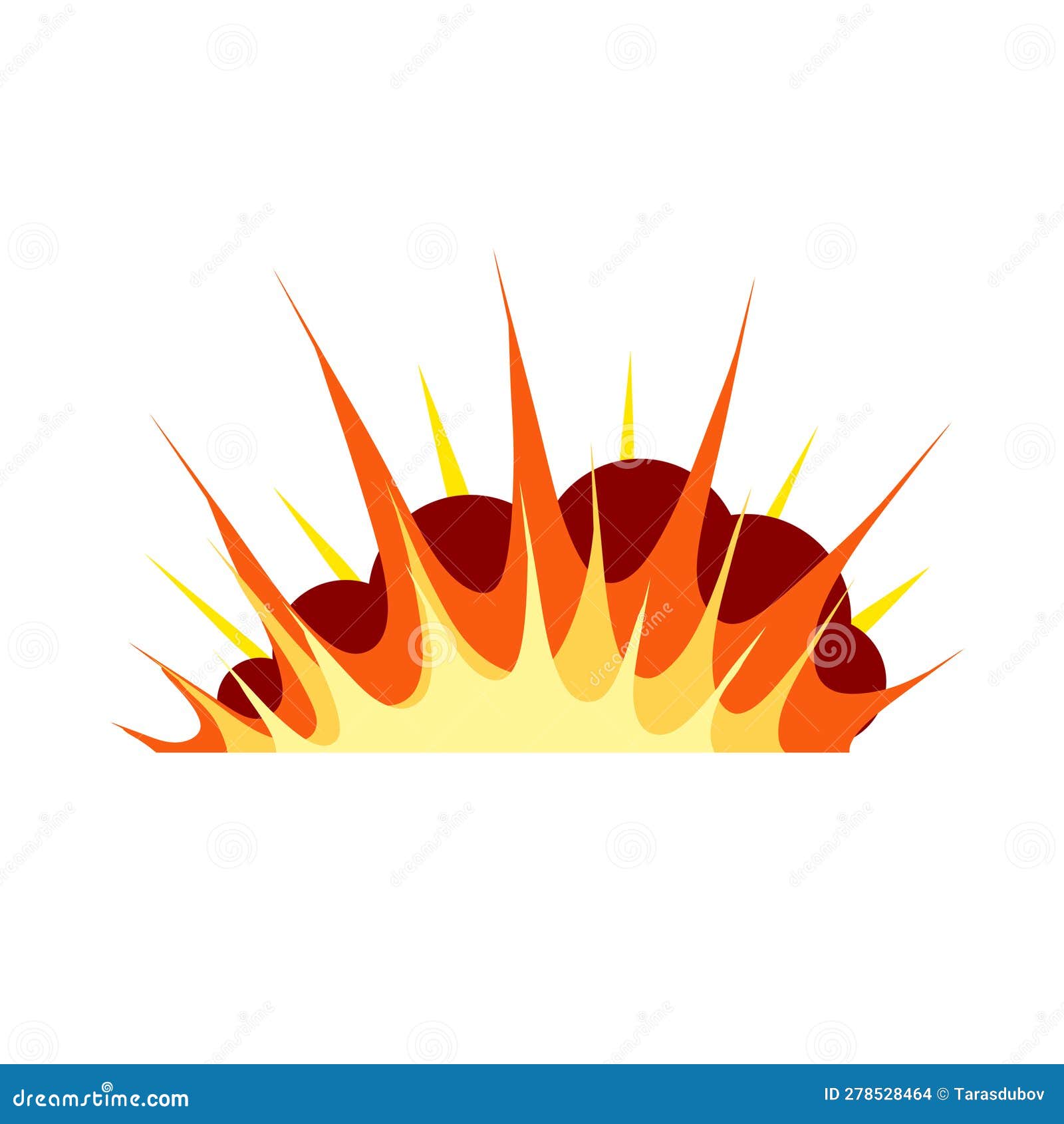 Comic boom explosion. stock vector. Illustration of dynamite - 278528464