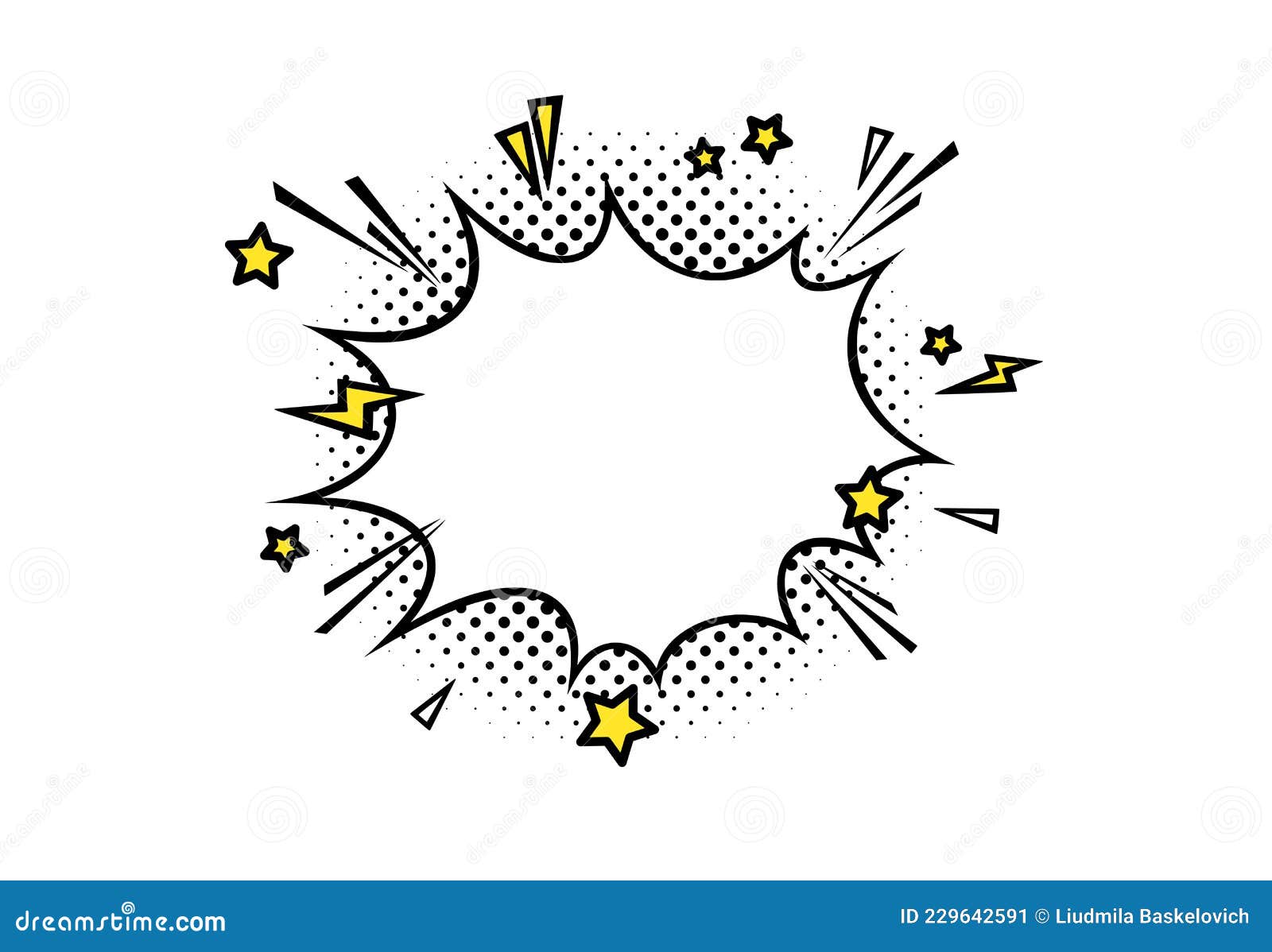 Boom With Stars Vector Illustration | CartoonDealer.com #17557222