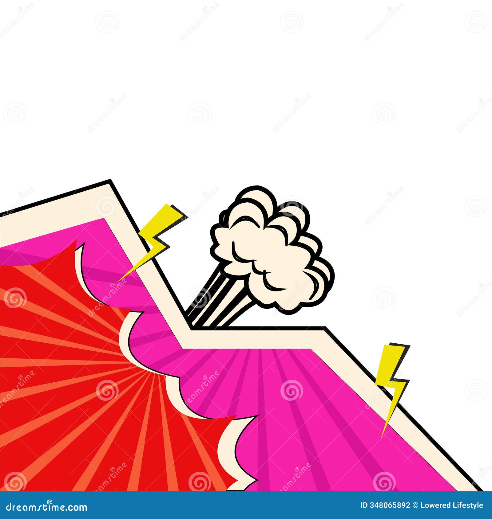 Comic Border Effect stock illustration. Illustration of corner - 348065892