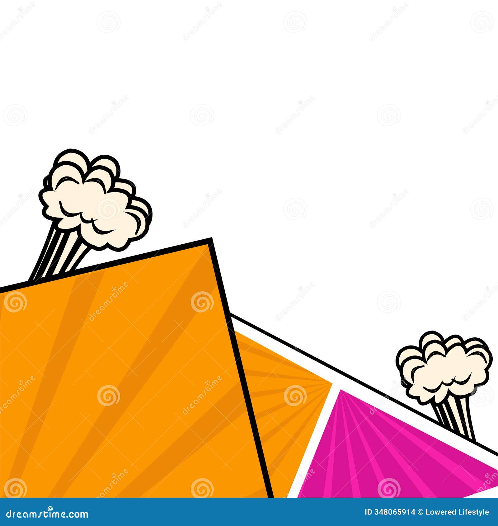 Comic Border Effect stock illustration. Illustration of corner - 348065914