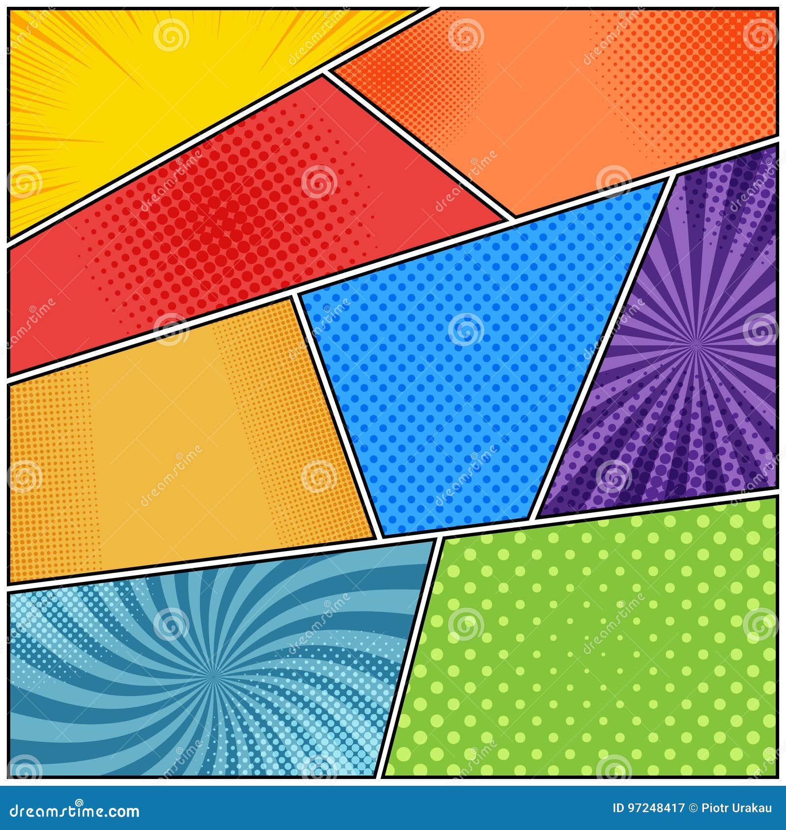 Comic Bright Book Background Stock Vector - Illustration of banner ...
