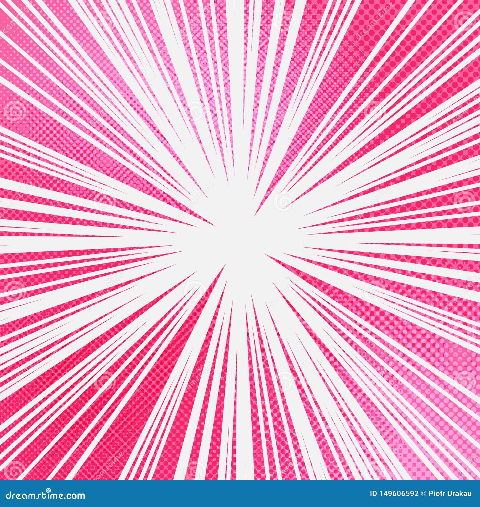 Comic Bright Explosive Pink Template Stock Vector - Illustration of ...