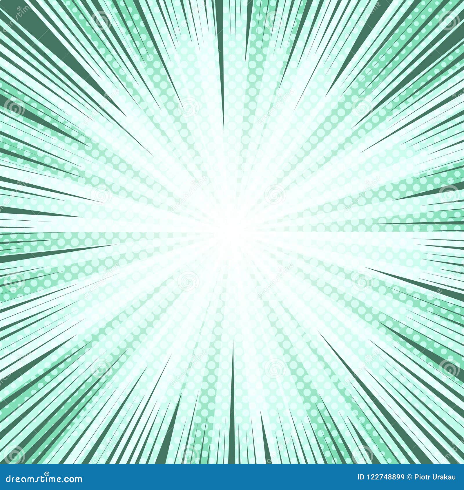 Comic Bright Green Explosive Background Stock Vector - Illustration of ...