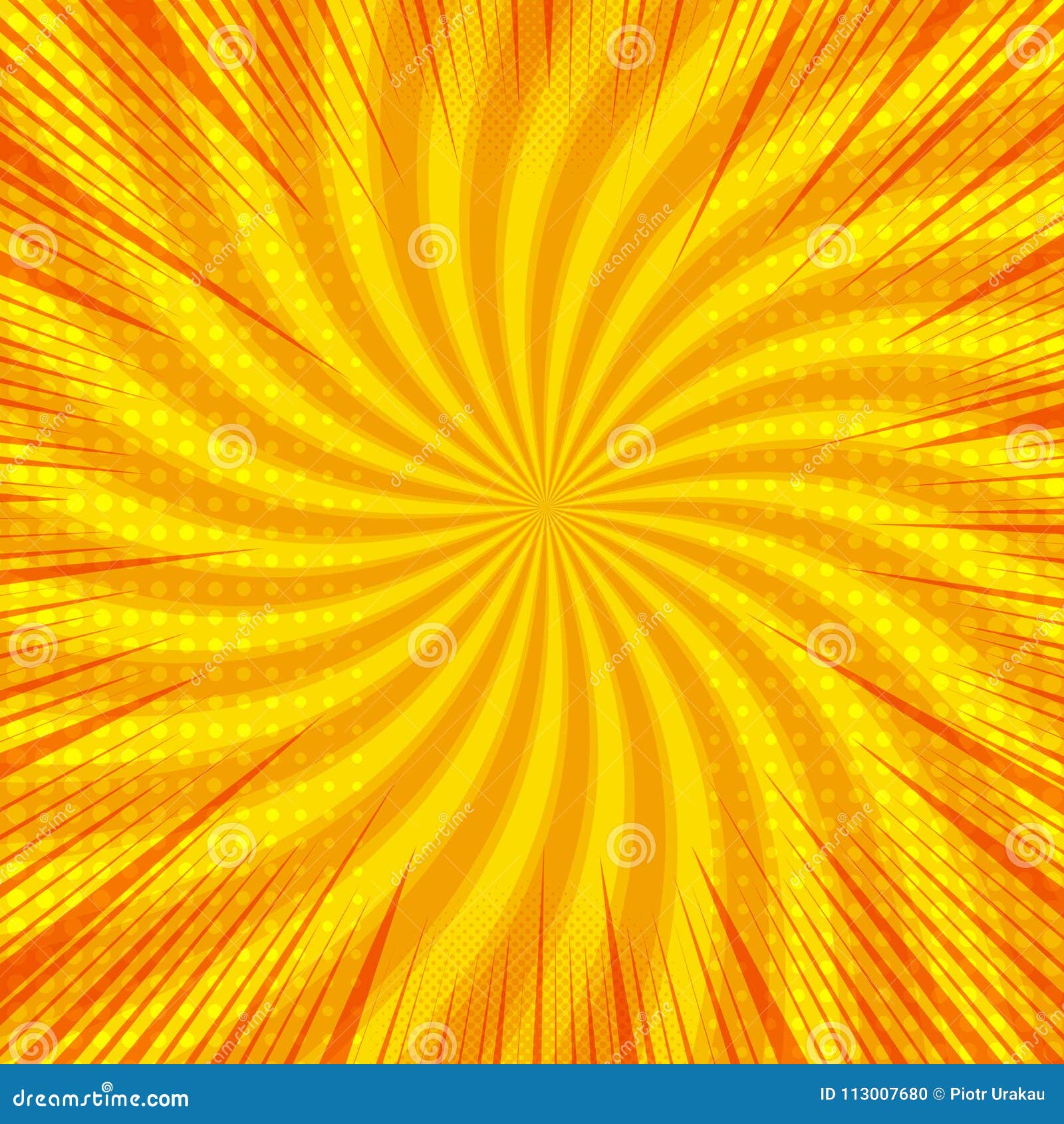 Comic Bright Orange Background Stock Vector - Illustration of graphic ...