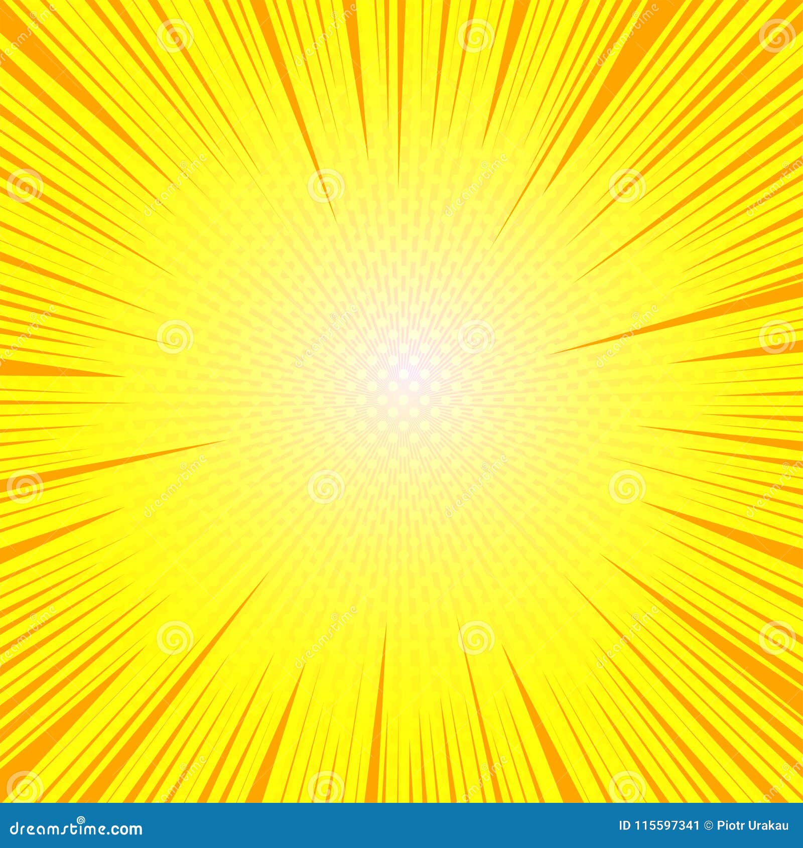 Comic Bright Sunny Background Stock Vector - Illustration of page ...