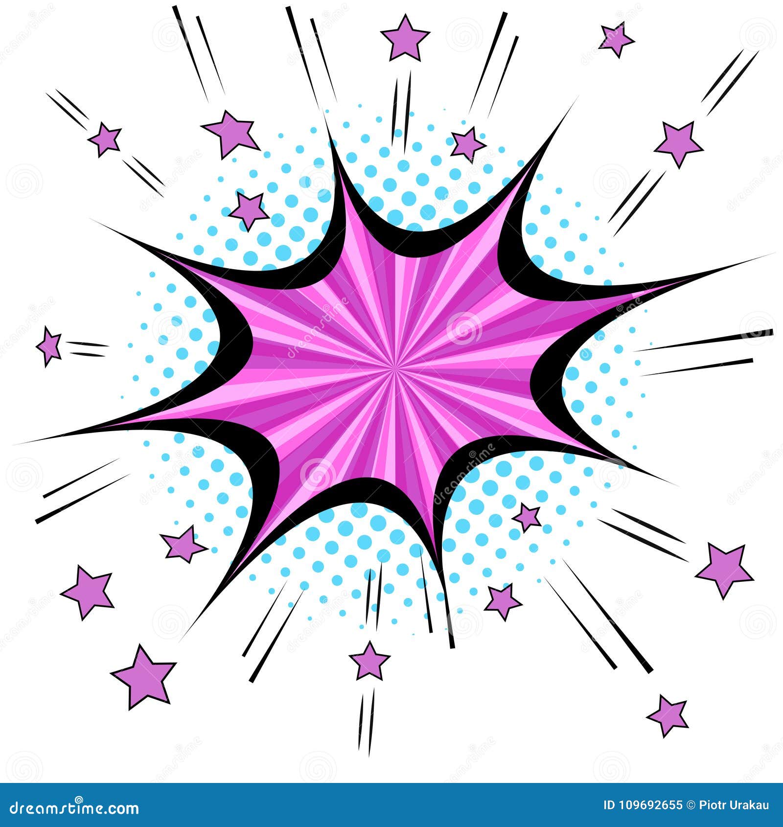 Tic-toc Comic Bright Template With Speech Bubbles On Colorful Frames ...